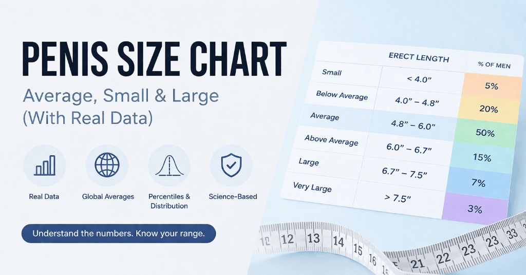 Penis Size Chart: Average, Small & Large (Real Data)